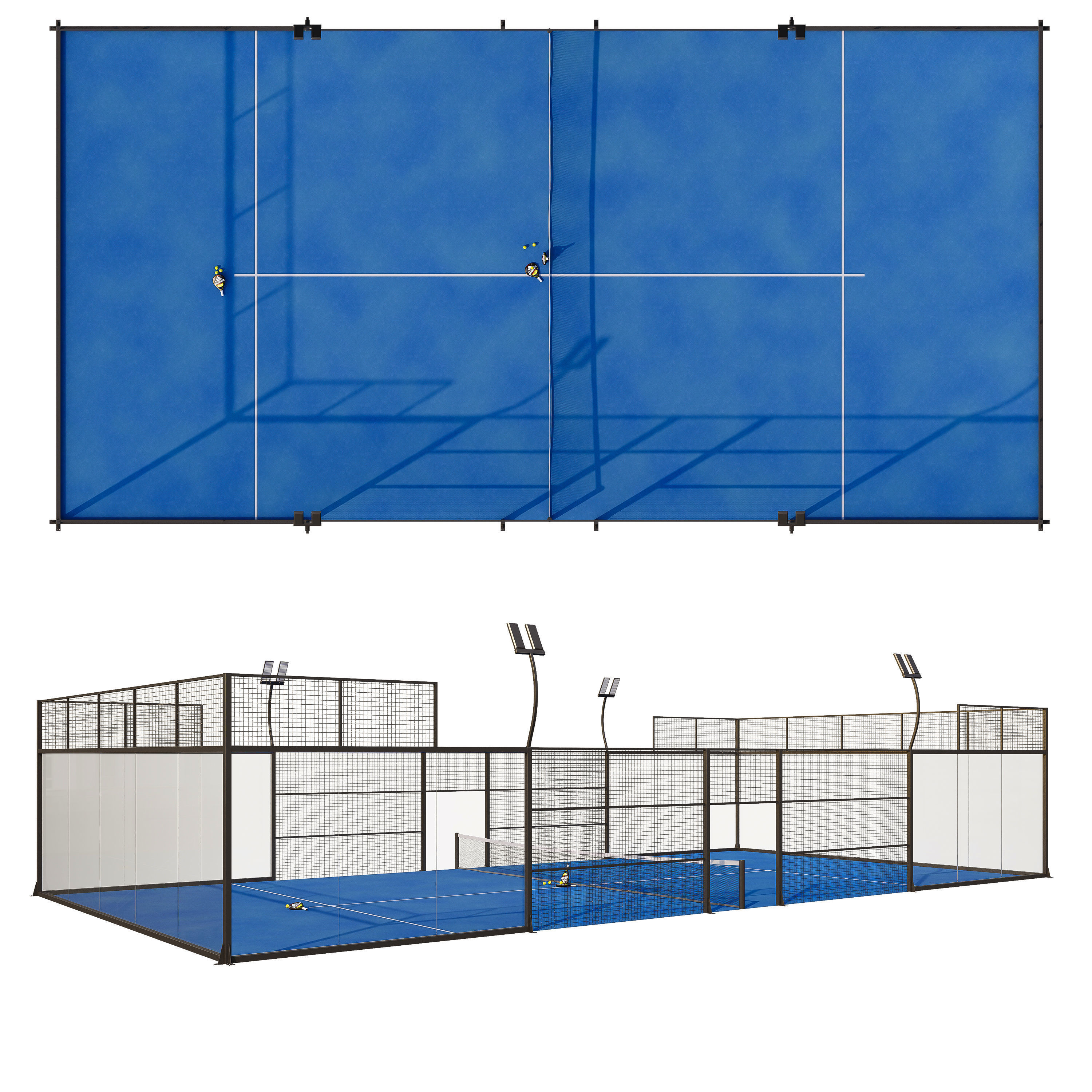 Padel 3D model | CGTrader