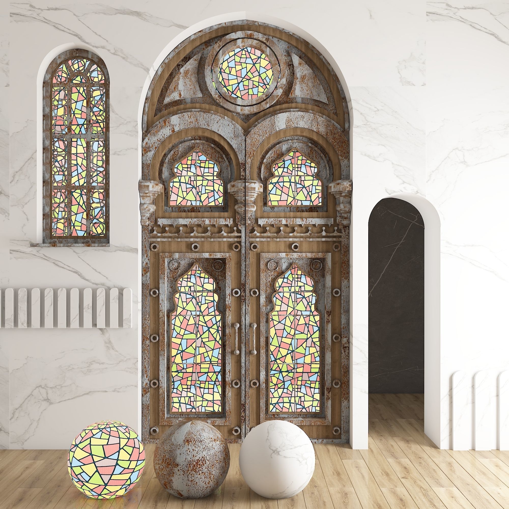 3D model Arabic Medieval Door VR / AR / low-poly | CGTrader