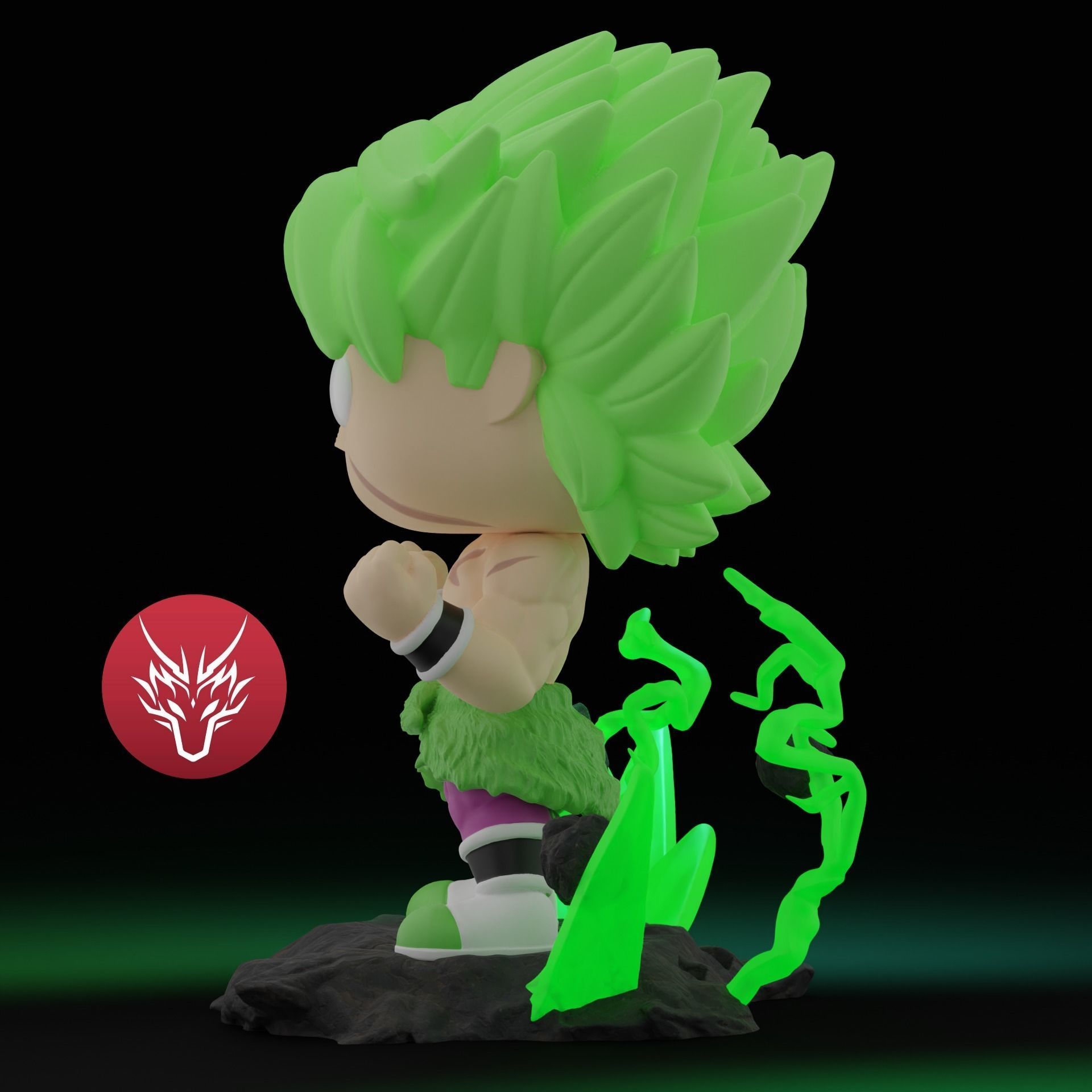 Broly Legendary Super Saiyan Dragon Ball Super Custom Funko Pop 3D ...
