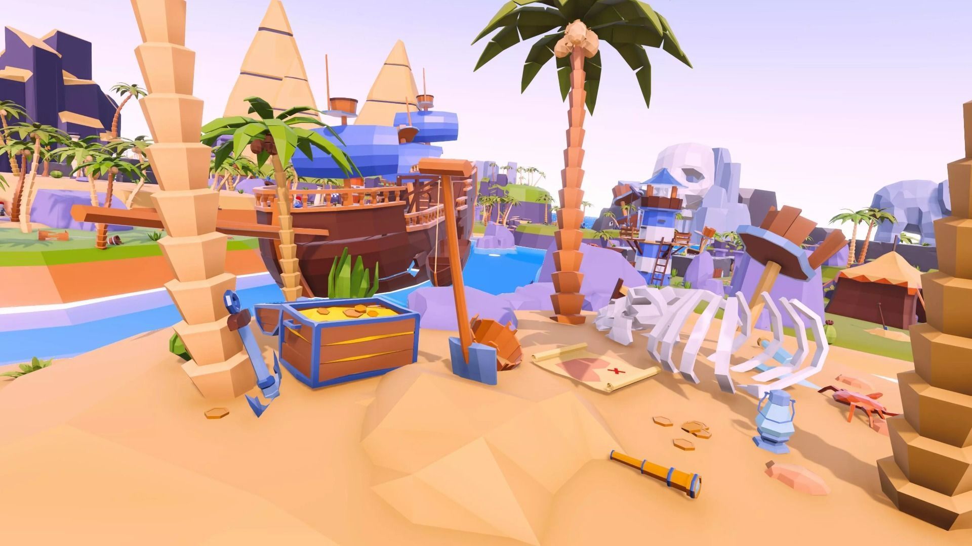 3D model Low Poly Megapack 3in1 - Unity URP VR / AR / low-poly | CGTrader