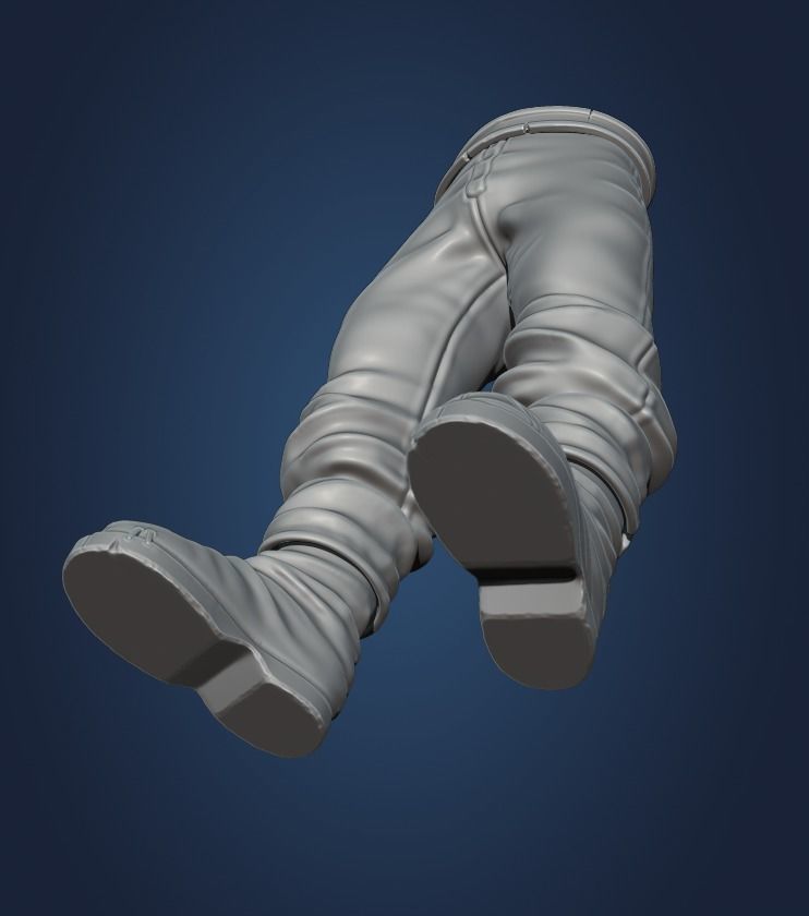 stylized pants and boots zbush file free 3D model | CGTrader