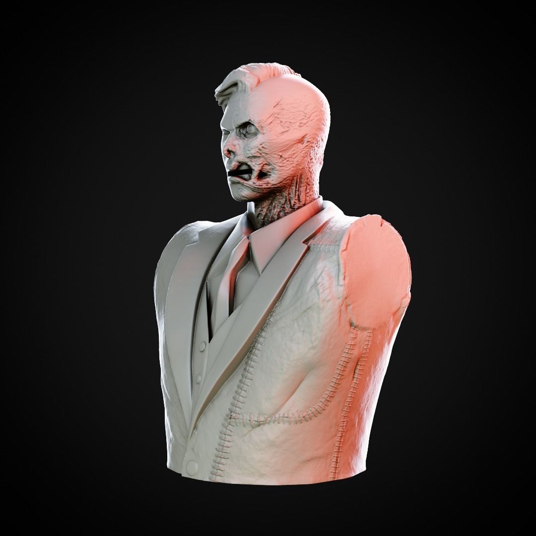 Two-Face Batman Arkham 3D model 3D printable | CGTrader