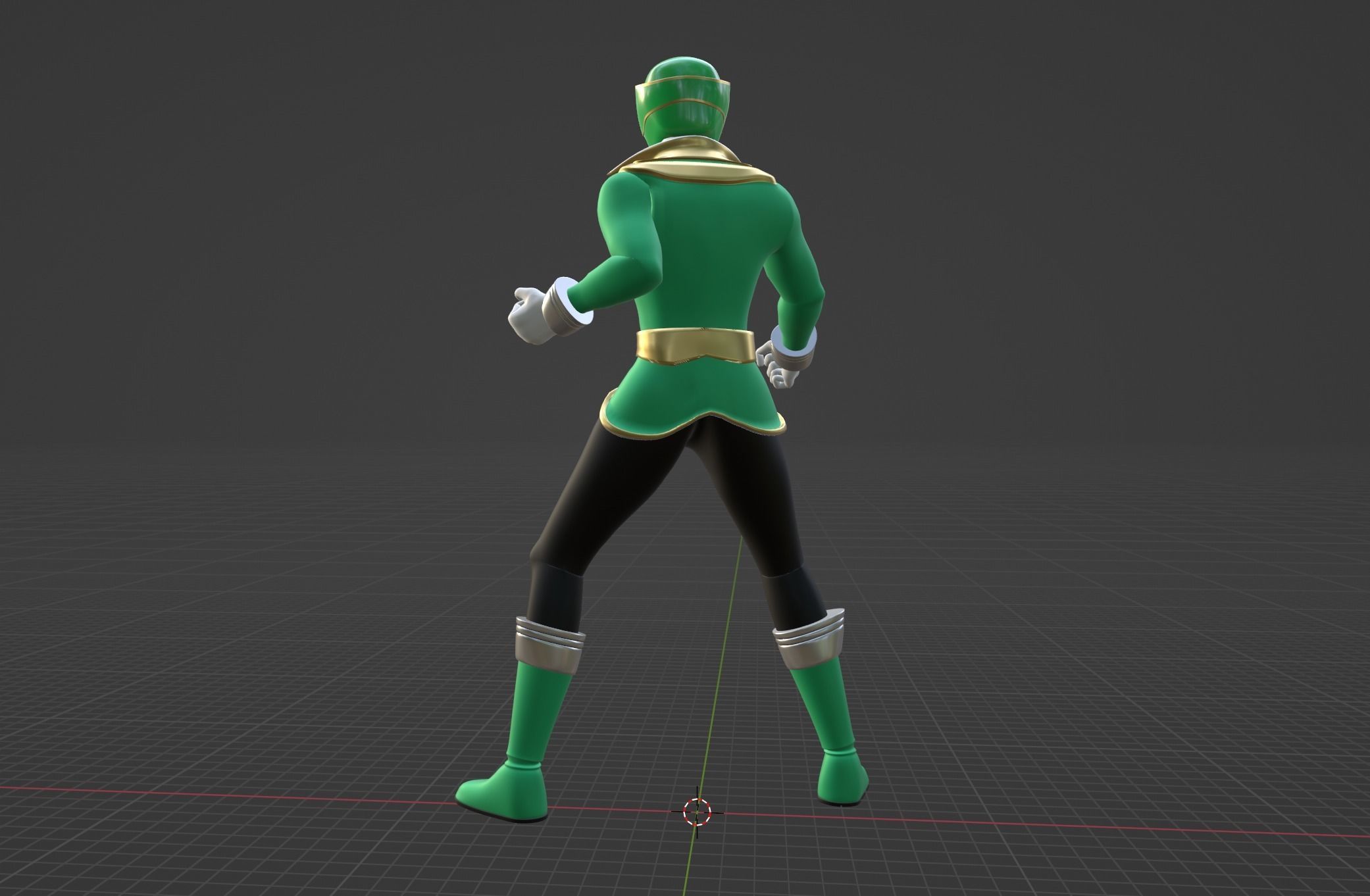 Green Pirate Ranger - Power Rangers Pirates 3D model rigged | CGTrader