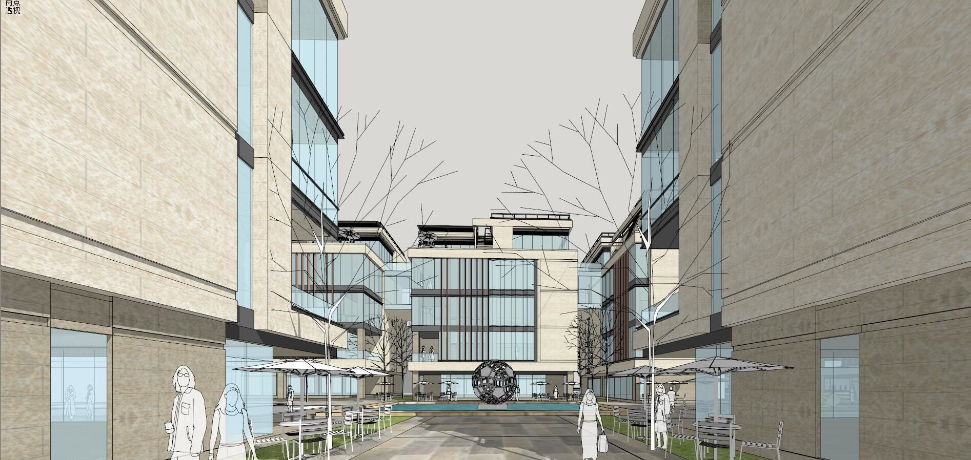 SU model of modern single-family office building 3D model | CGTrader