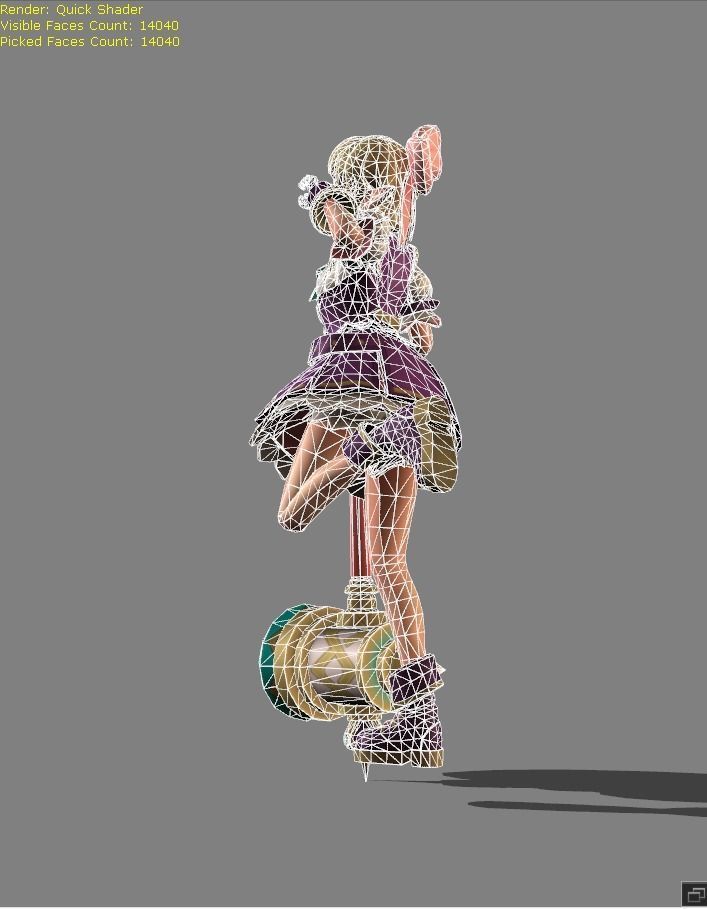3D model Lolita Genki Slam Skin VR / AR / low-poly | CGTrader