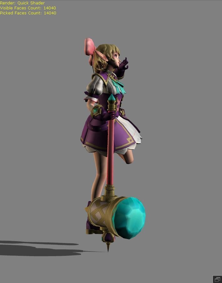 3D model Lolita Genki Slam Skin VR / AR / low-poly | CGTrader