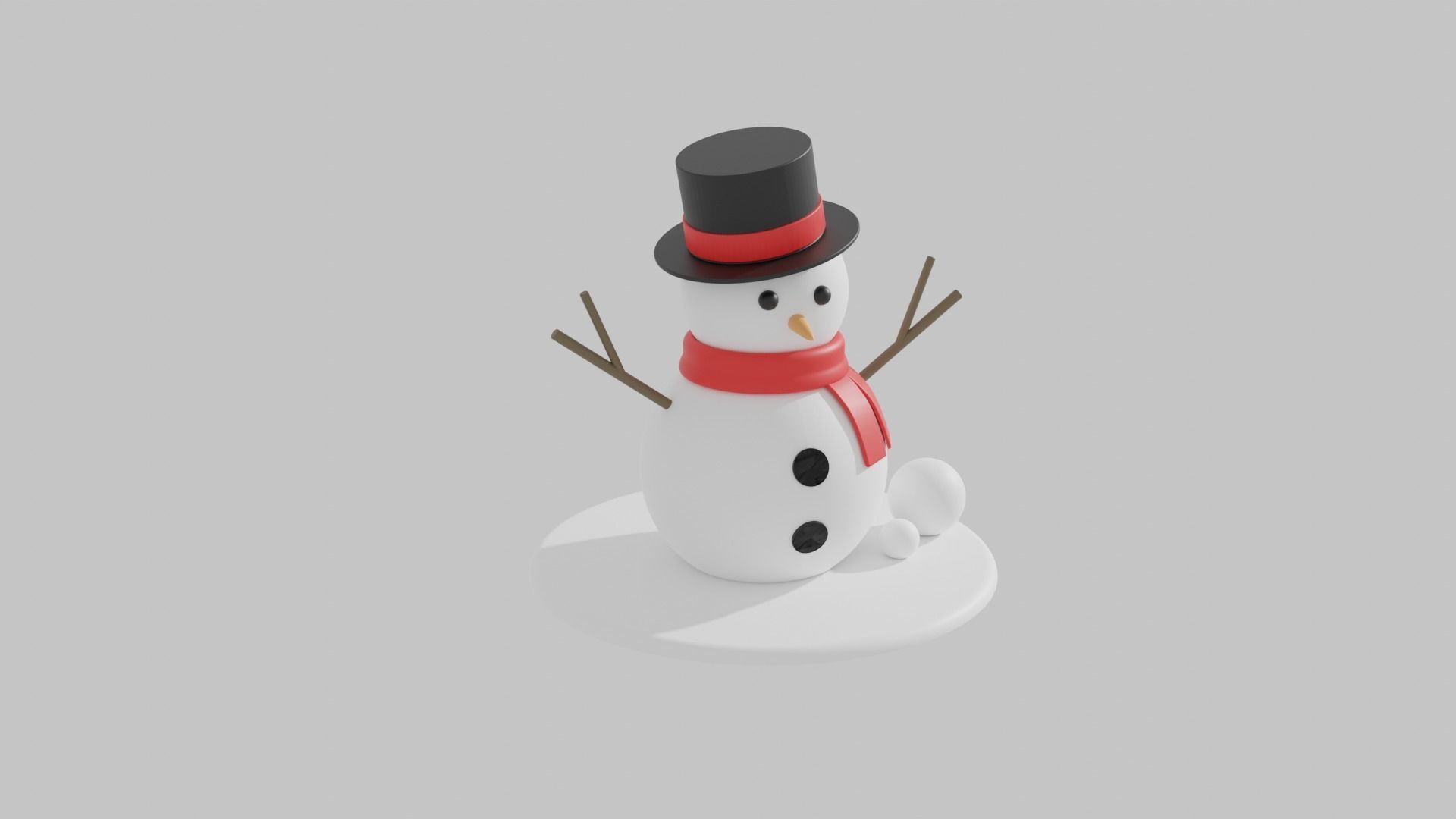 The Snowman 3D Print STL File 3D model 3D printable | CGTrader