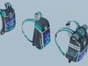 Bag 3x Techno Sensation BackPack 3D model | CGTrader