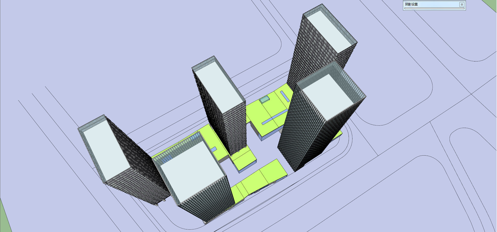 SU model of Poly high-rise office building building 3D model | CGTrader