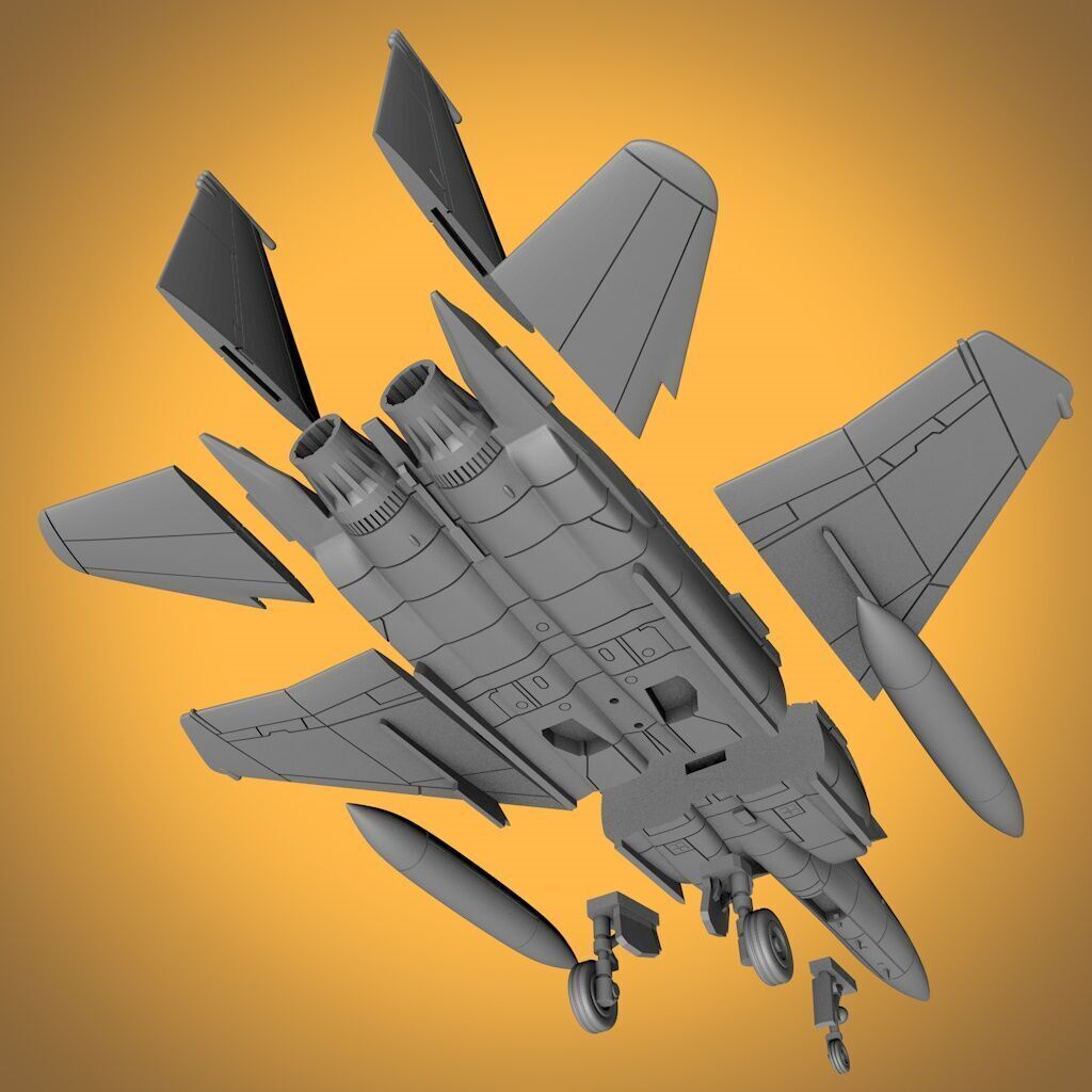 F-15 EAGLE SCALE 1-72 PRINTABLE STL FILES 3D model 3D printable | CGTrader