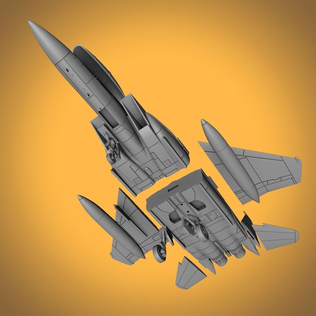 F-15 EAGLE SCALE 1-72 PRINTABLE STL FILES 3D model 3D printable | CGTrader