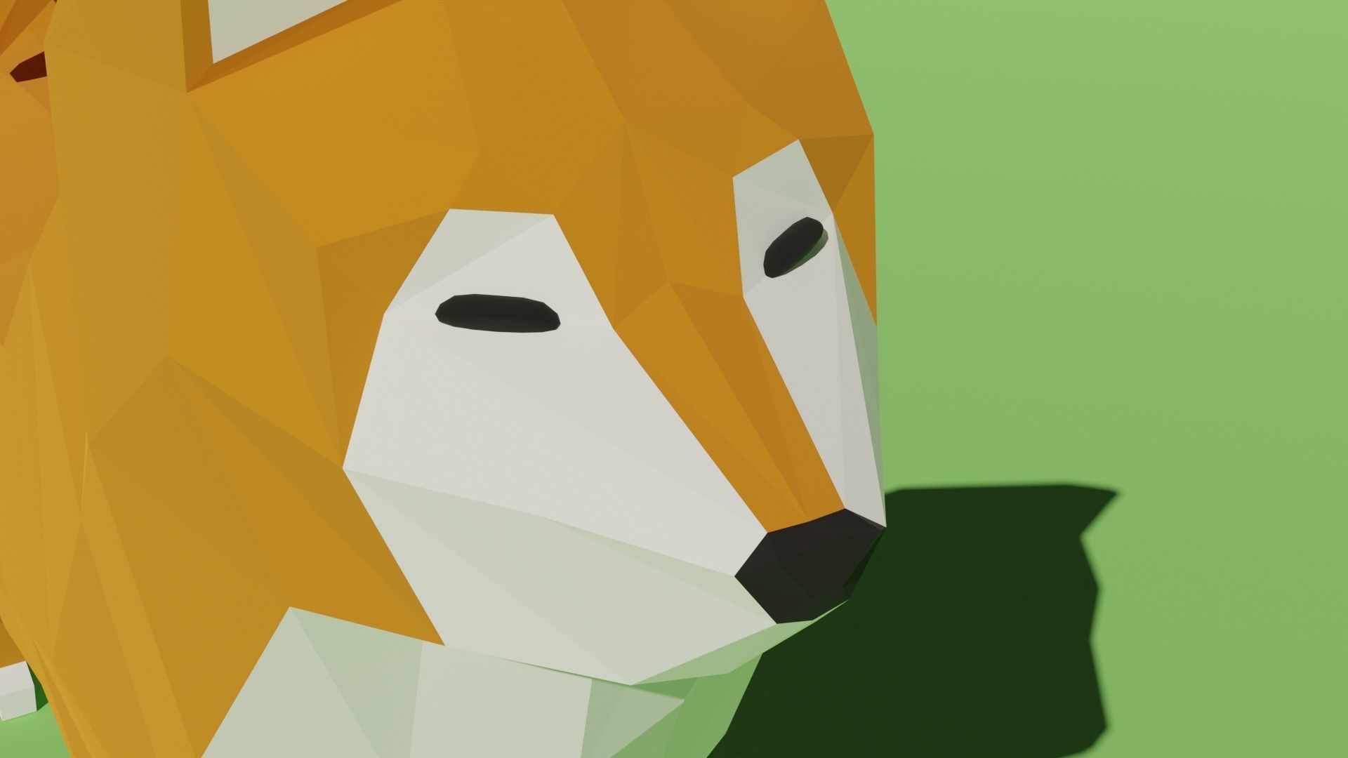 3D model Shiba Inu - low-poly 3D model rigged dog VR / AR / low-poly ...