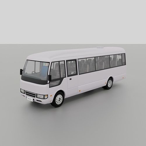 3D model Fuso Rosa MiniBus VR / AR / low-poly | CGTrader