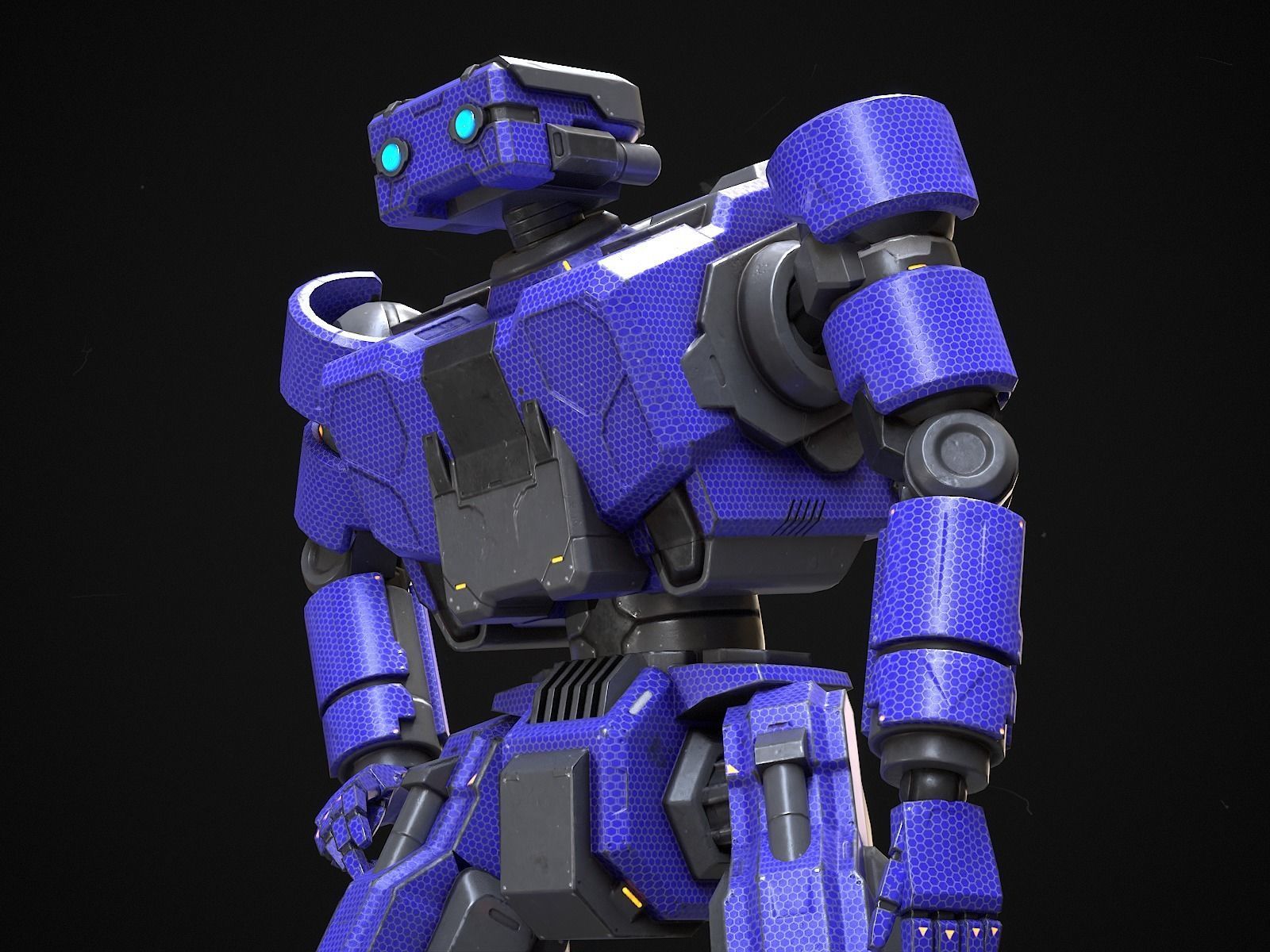 Robot free VR / AR / low-poly 3D model animated rigged | CGTrader