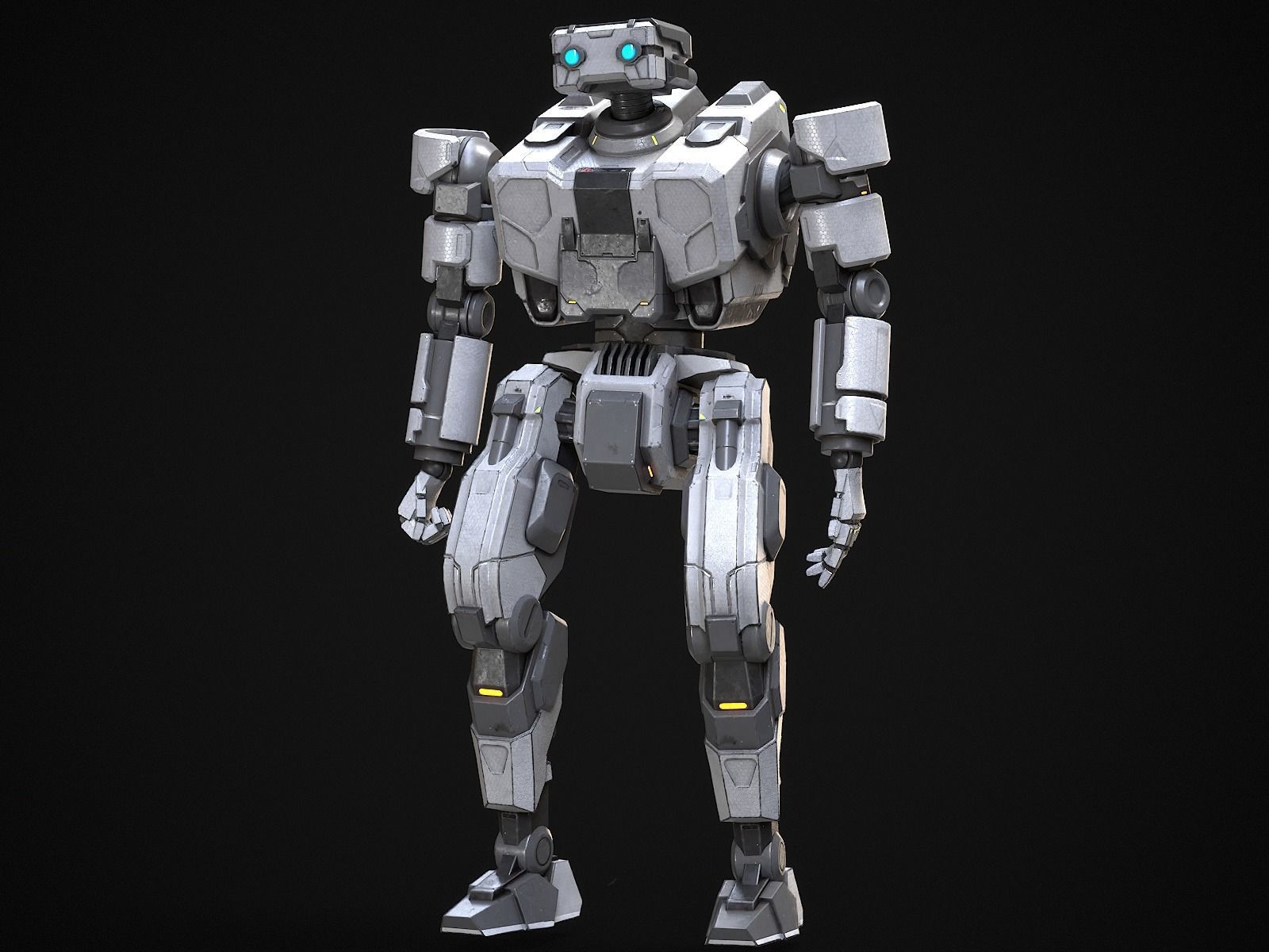 Robot free VR / AR / low-poly 3D model animated rigged | CGTrader