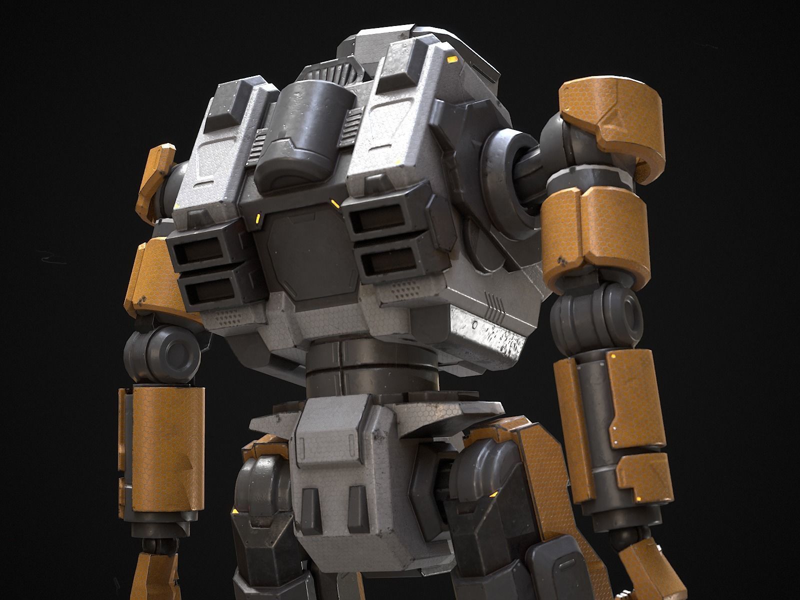 Robot free VR / AR / low-poly 3D model animated rigged | CGTrader