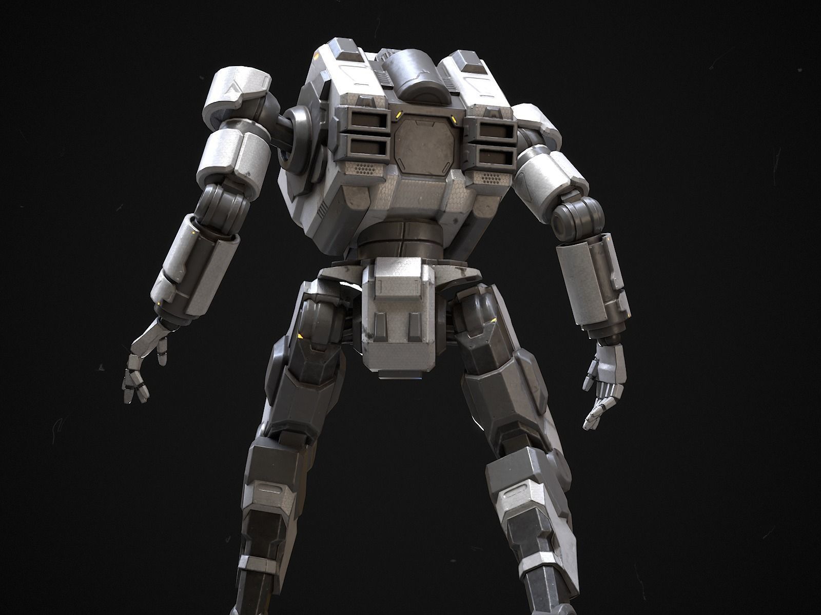 Robot free VR / AR / low-poly 3D model animated rigged | CGTrader