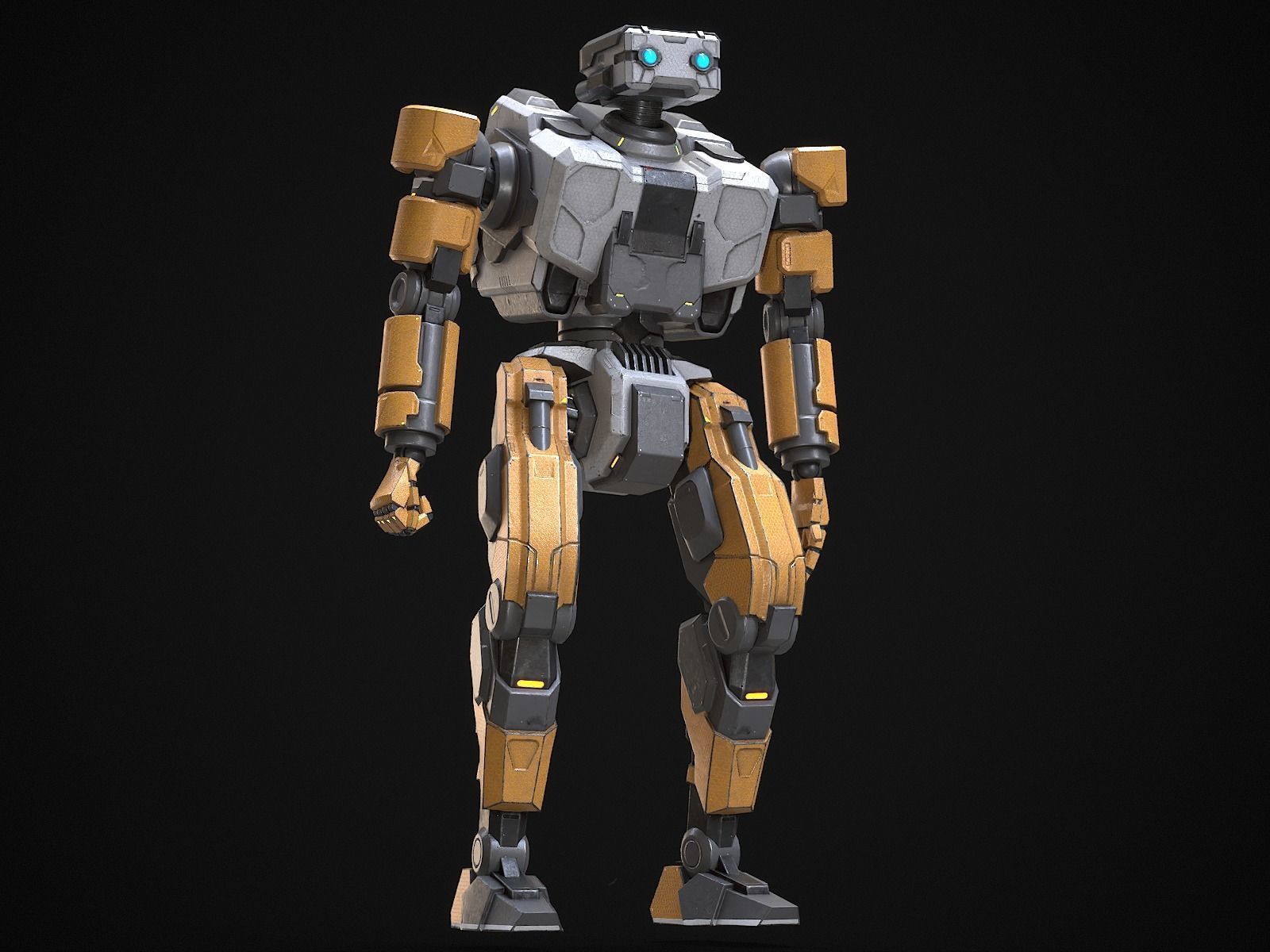 Robot free VR / AR / low-poly 3D model animated rigged | CGTrader