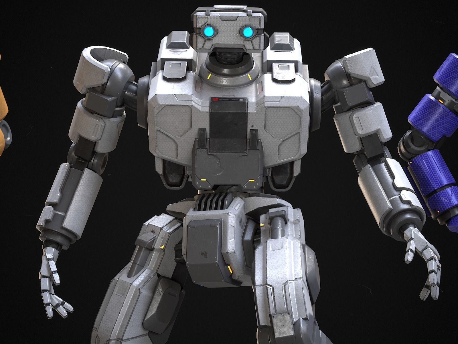 Robot free VR / AR / low-poly 3D model animated rigged | CGTrader