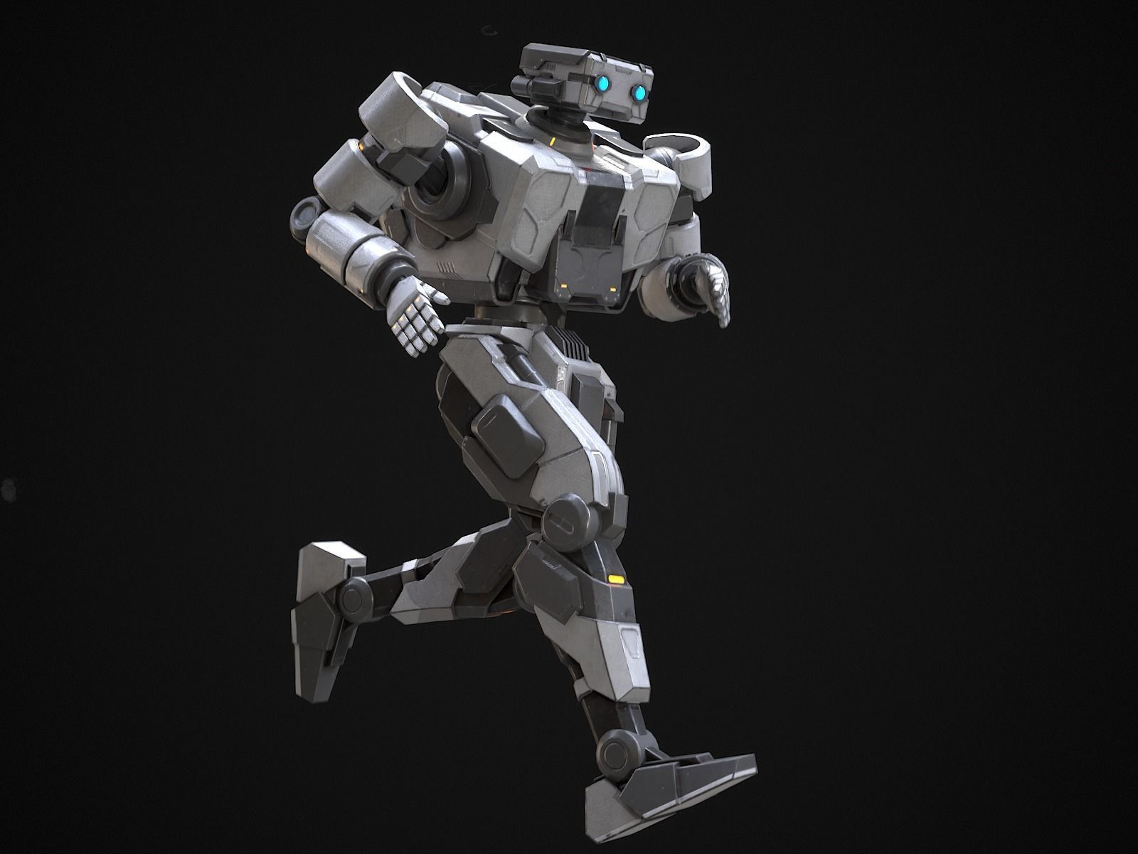 Robot free VR / AR / low-poly 3D model animated rigged | CGTrader