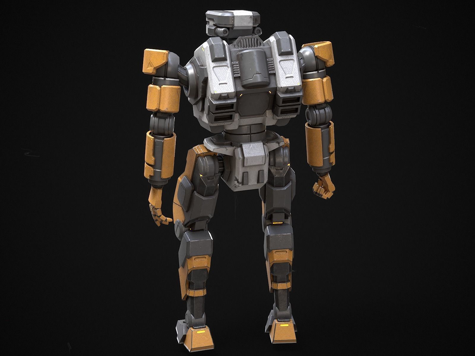 Robot free VR / AR / low-poly 3D model animated rigged | CGTrader