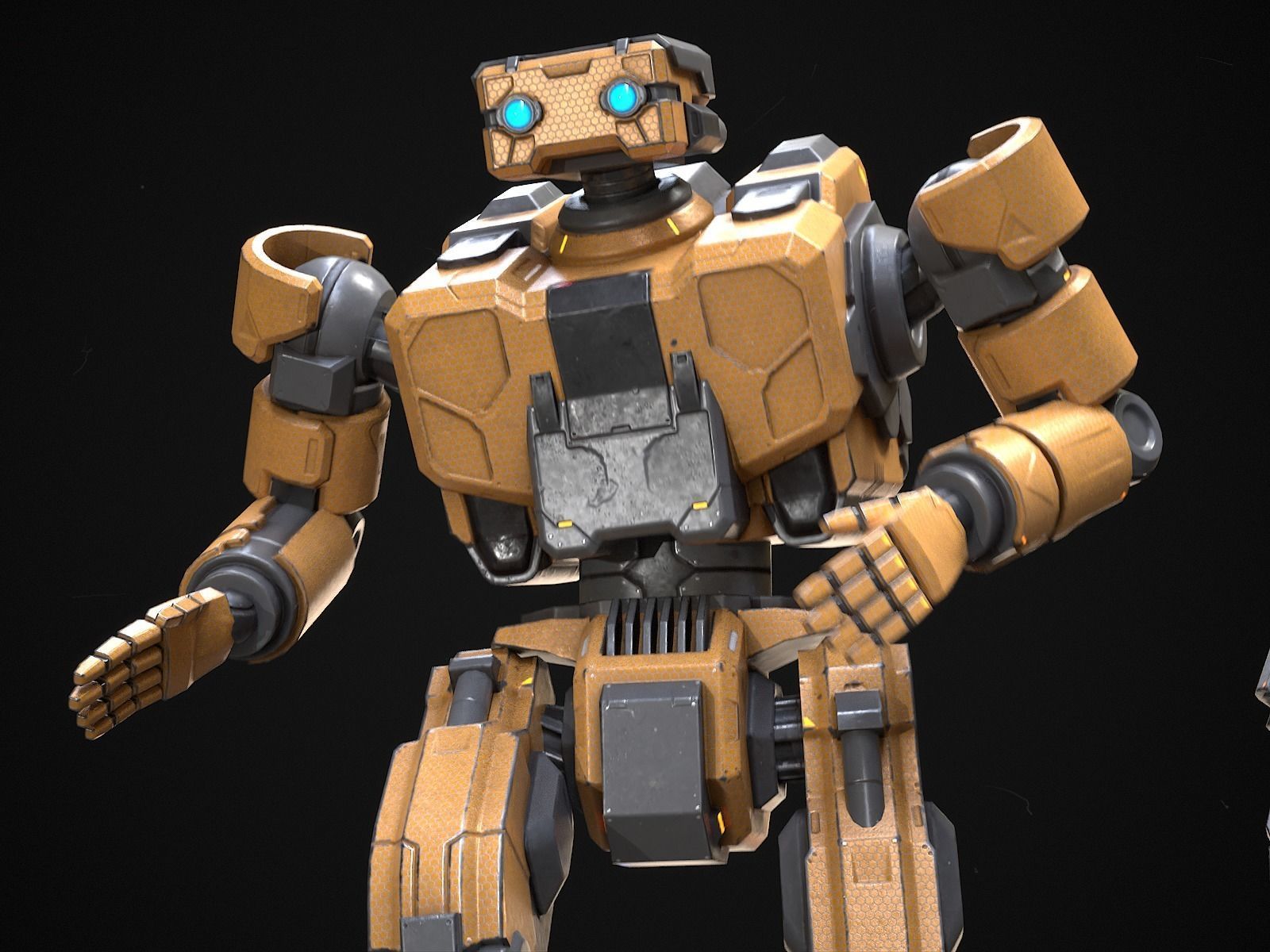 Robot free VR / AR / low-poly 3D model animated rigged | CGTrader