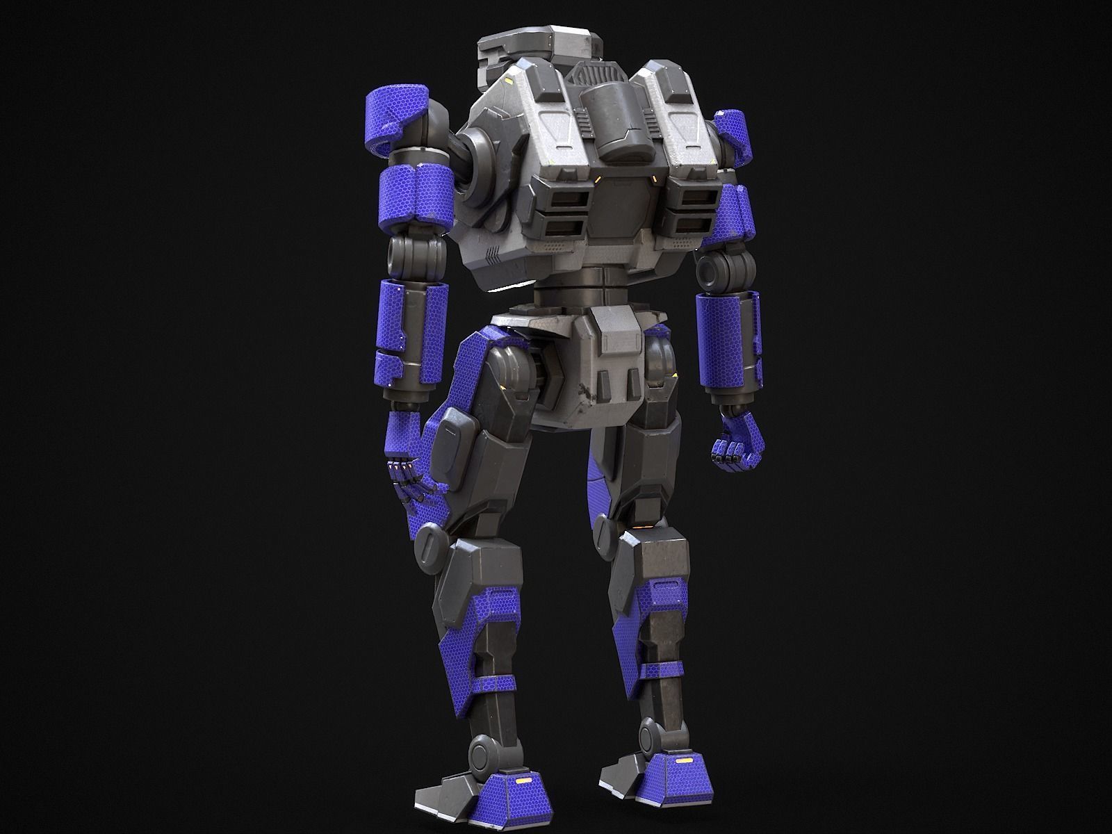 Robot free VR / AR / low-poly 3D model animated rigged | CGTrader
