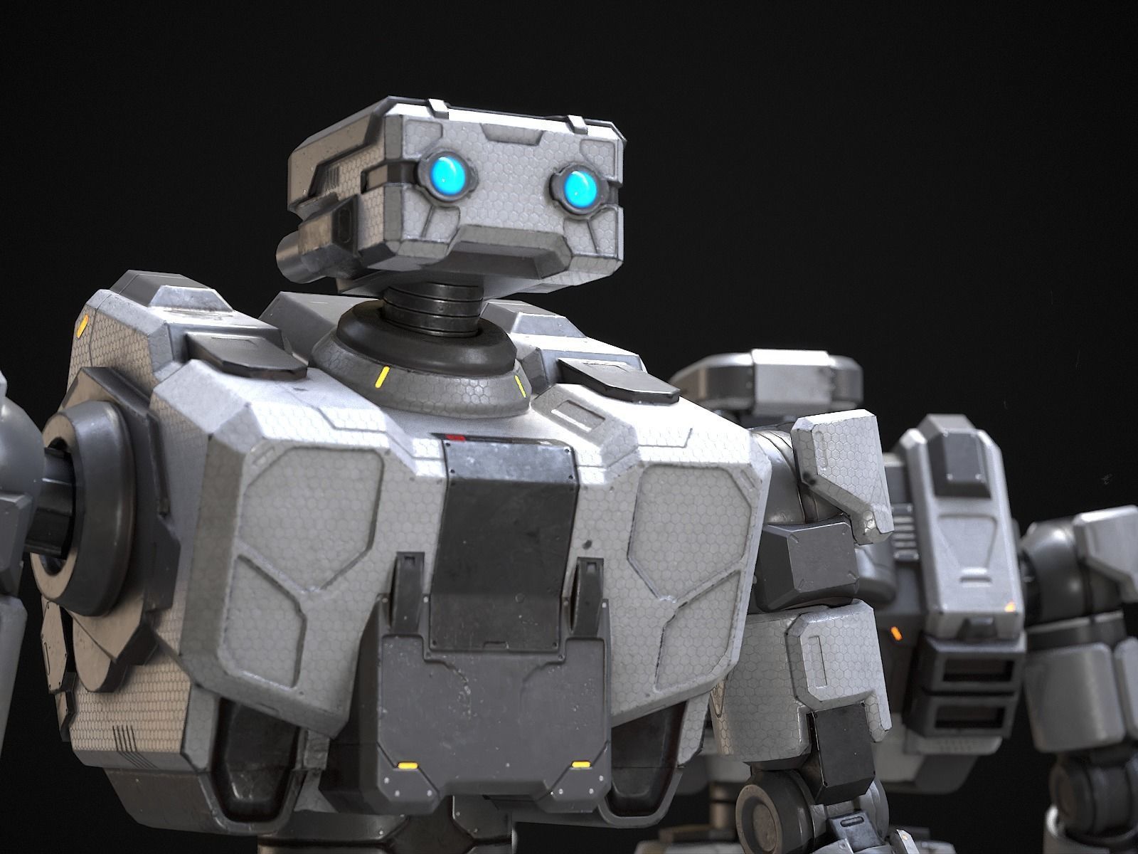 Robot free VR / AR / low-poly 3D model animated rigged | CGTrader