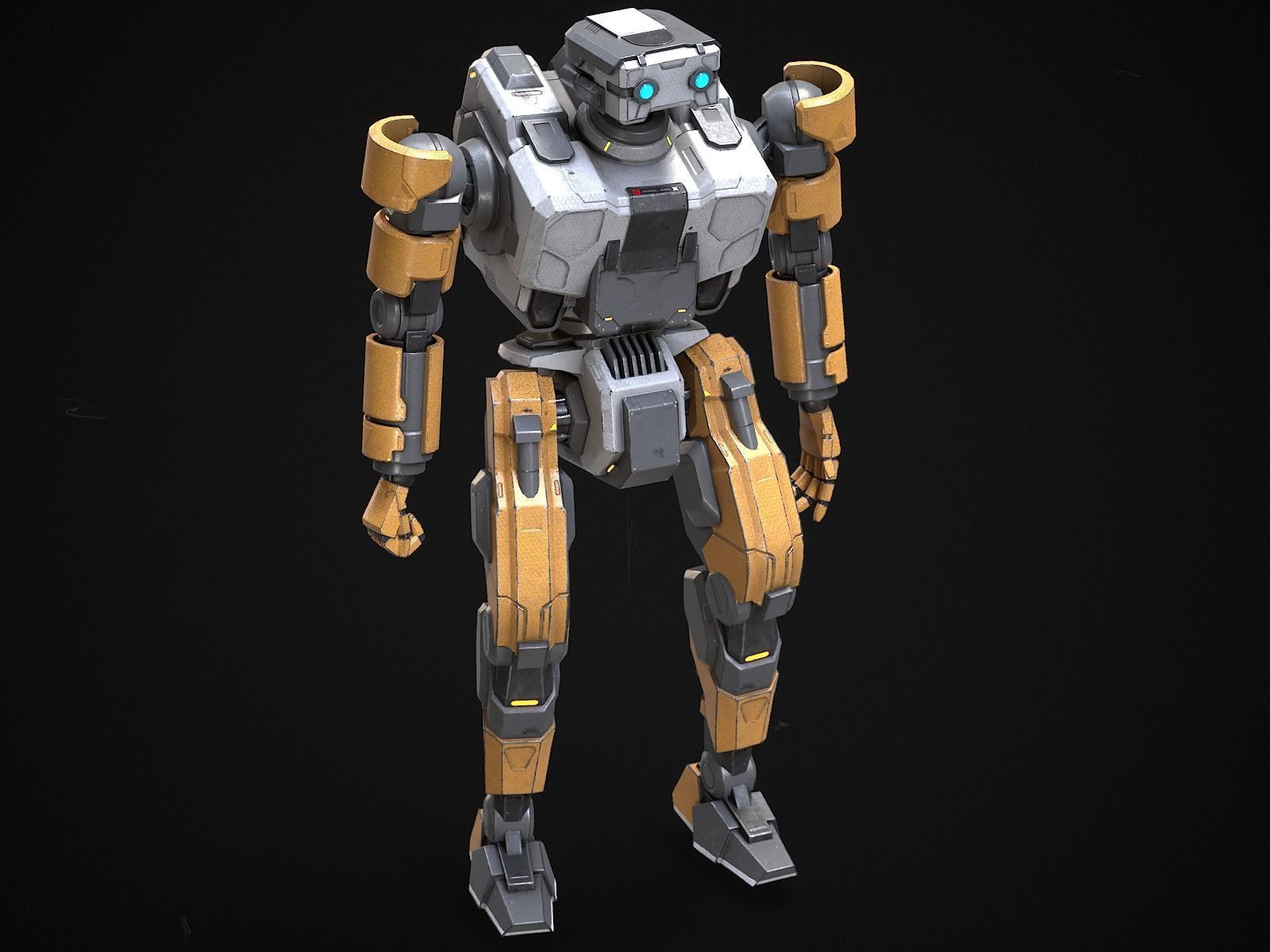 Robot free VR / AR / low-poly 3D model animated rigged | CGTrader