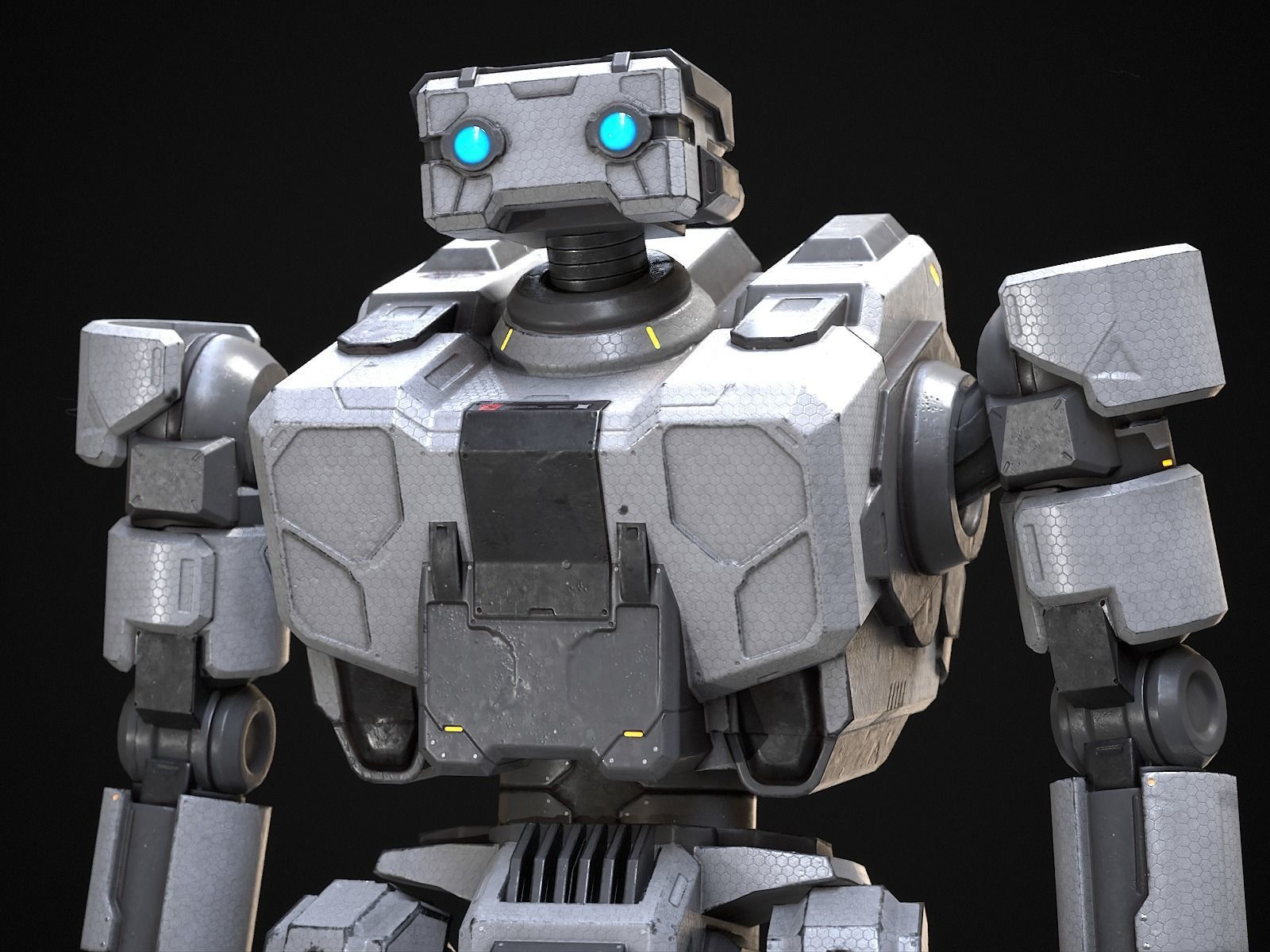 Robot free VR / AR / low-poly 3D model animated rigged | CGTrader
