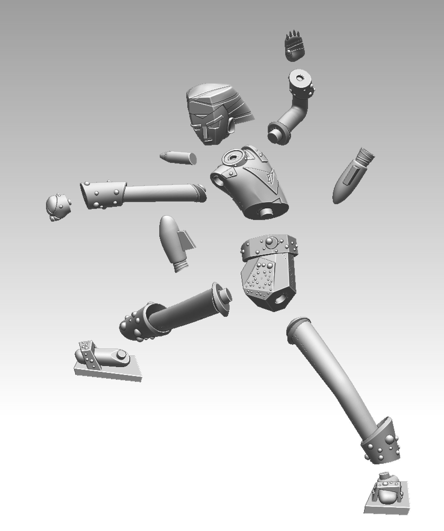 Chibi Giant robo 3D model 3D printable | CGTrader