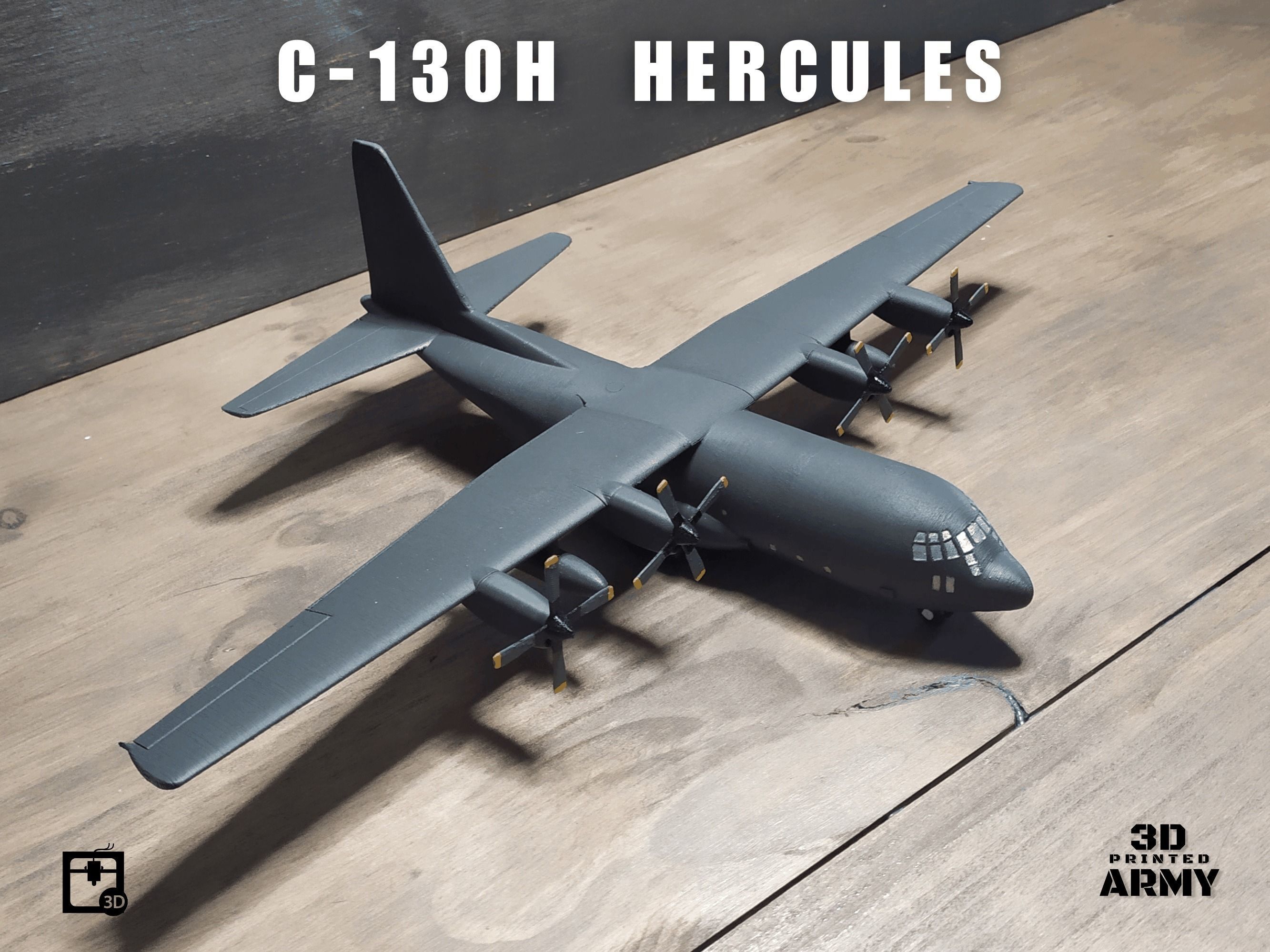Lockheed C-130H HERCULES - 3D printed scalemodel 3D model 3D printable ...