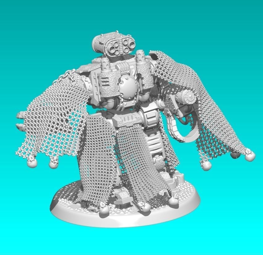 Wargaming dreadnought WRAPPED IN CHAIN MAIL 3D model 3D printable ...