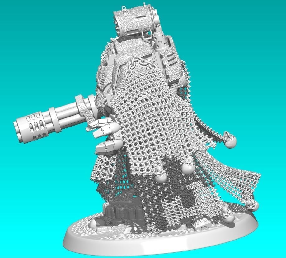 Wargaming dreadnought WRAPPED IN CHAIN MAIL 3D model 3D printable ...