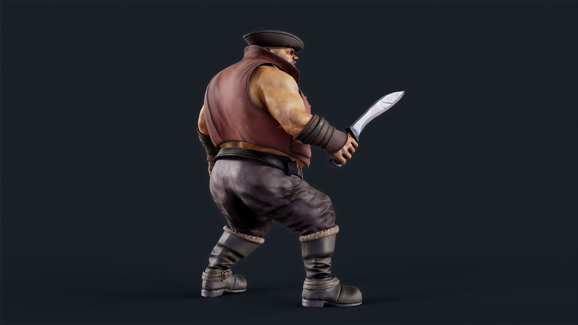 3D model Pirate Chef VR / AR / low-poly | CGTrader