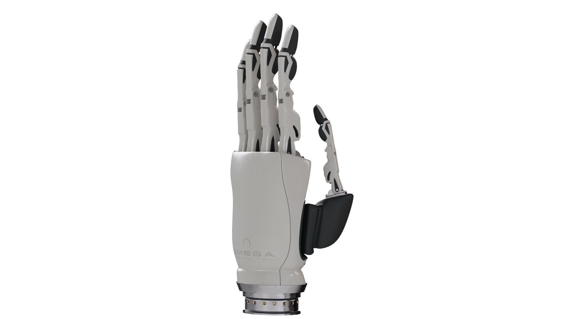Mechanical Robotic Hand Prosthesis 3D model rigged | CGTrader