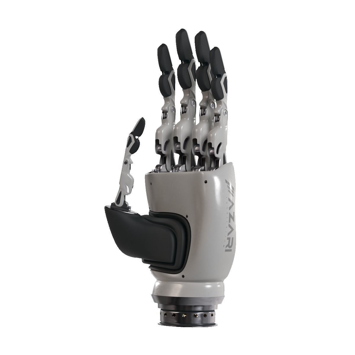 Mechanical Robotic Hand Prosthesis 3D model rigged | CGTrader
