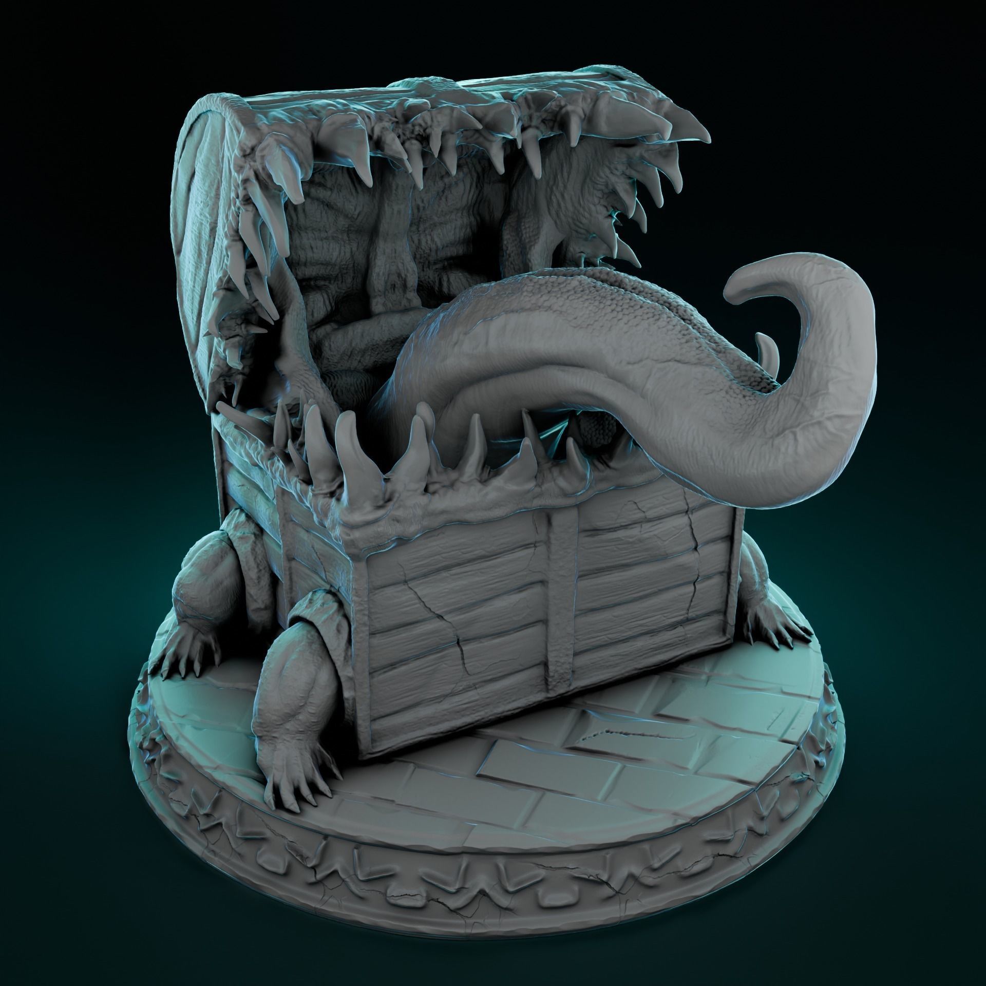 Mimic monster - chest 3D model 3D printable | CGTrader