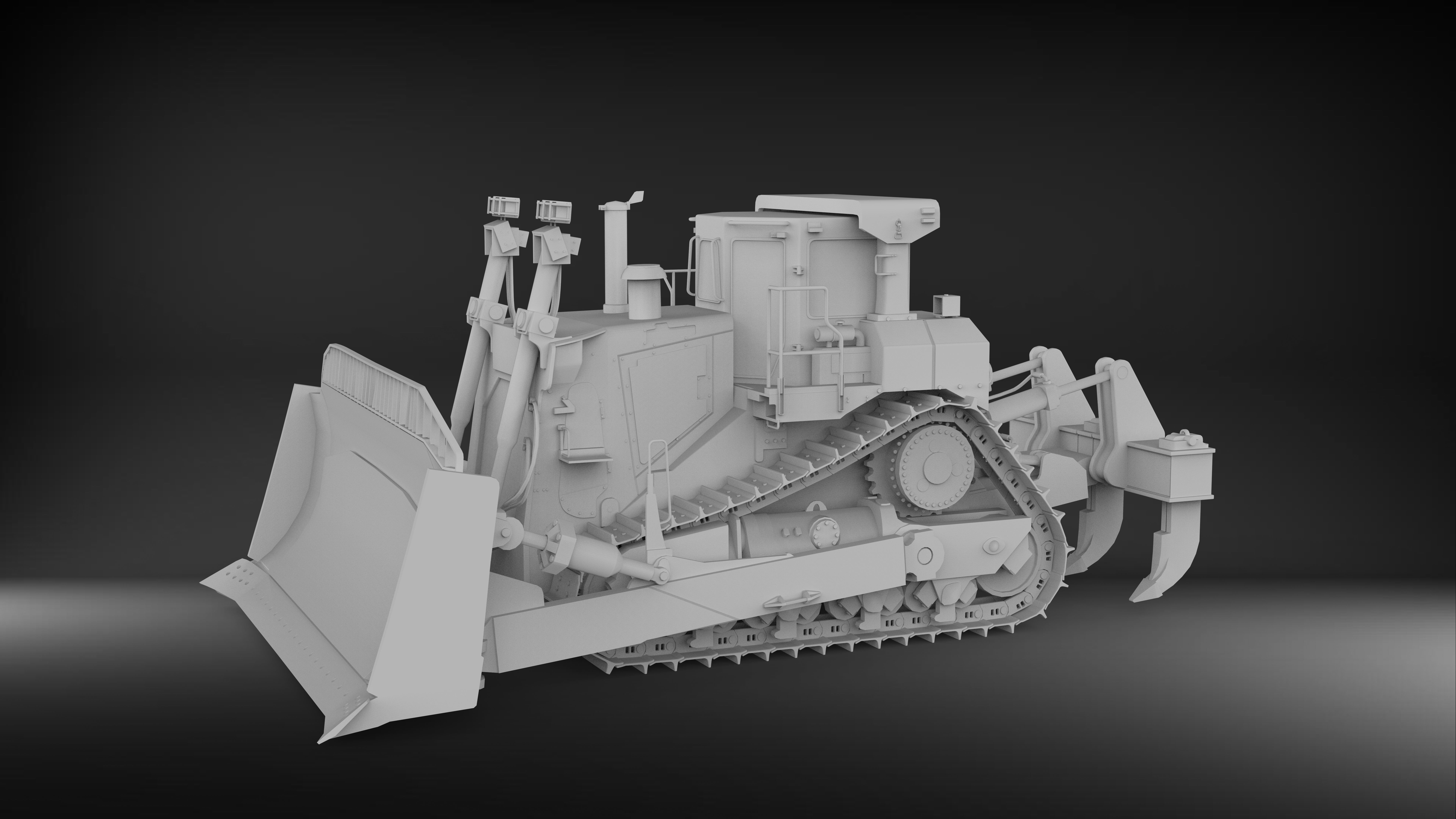 3D model CAT D9 Bulldozer VR / AR / low-poly | CGTrader