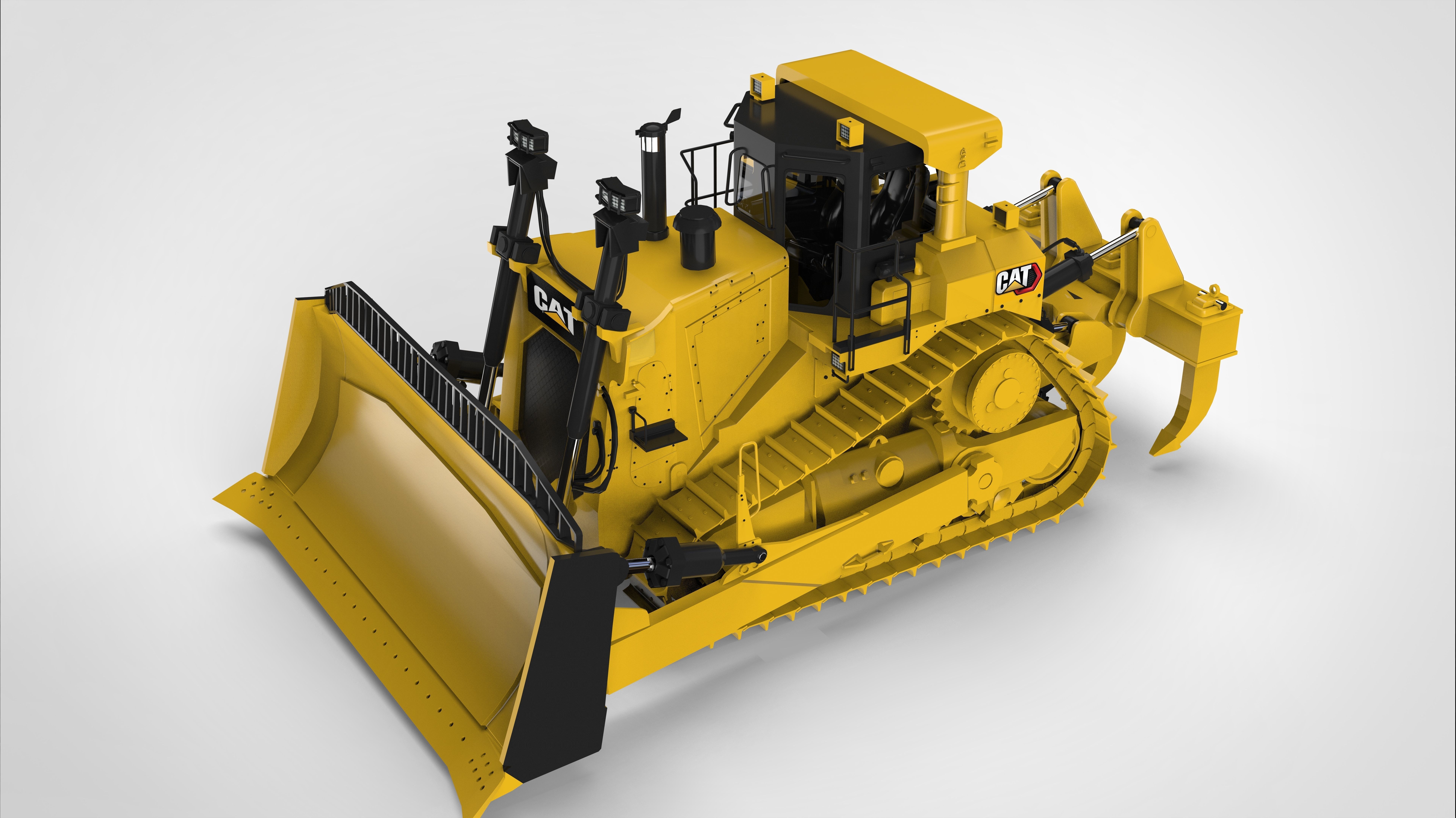3D model CAT D9 Bulldozer VR / AR / low-poly | CGTrader
