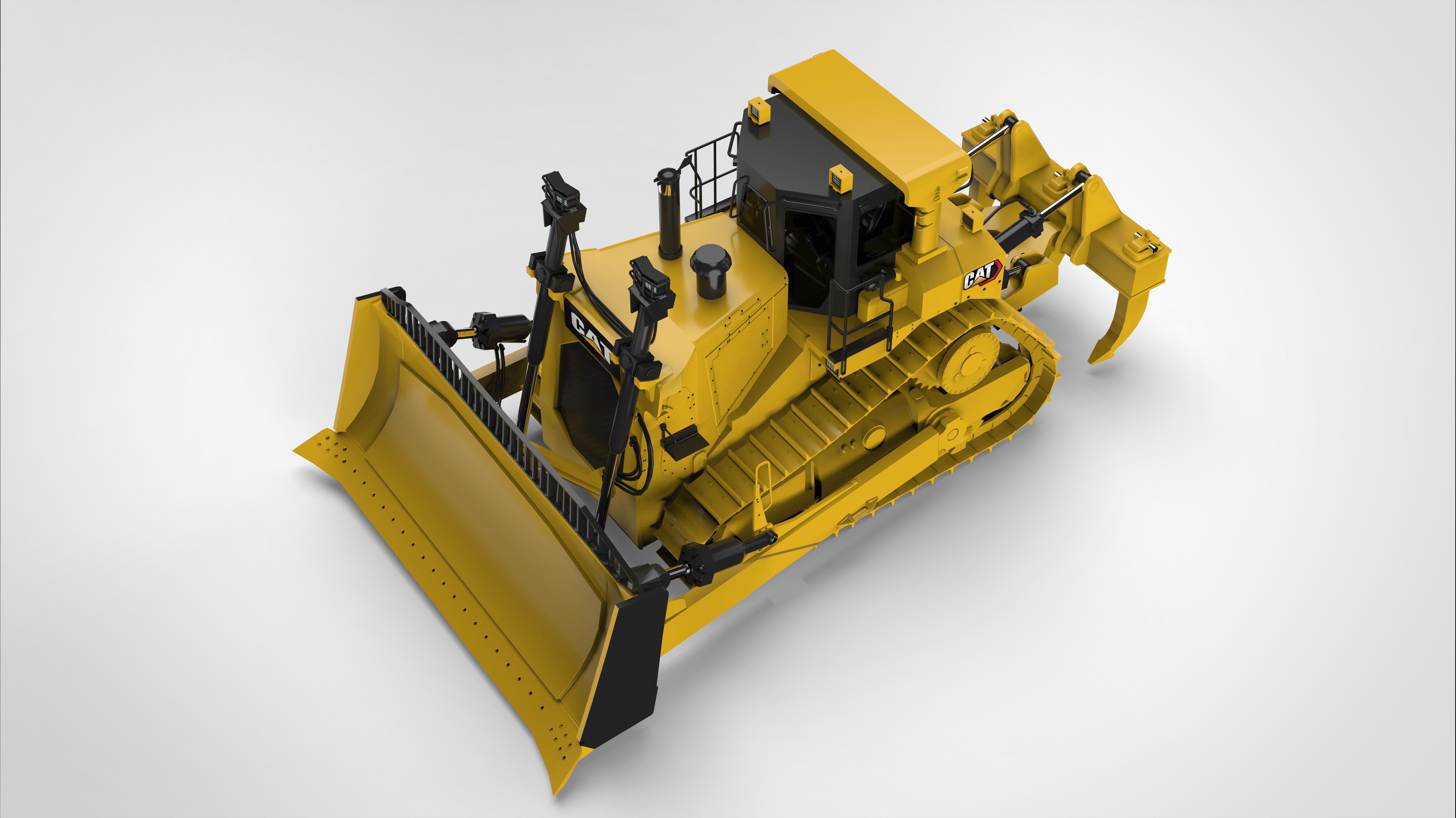 3D model CAT D9 Bulldozer VR / AR / low-poly | CGTrader