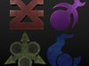 WARHAMMER 40K CHAOS GODS SYMBOLS free VR / AR / low-poly 3D model ...
