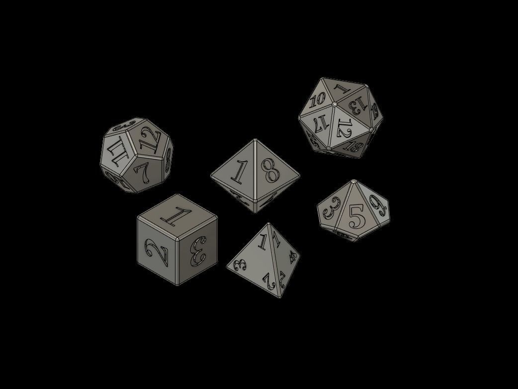 Loaded Dice Set 3D model 3D printable | CGTrader