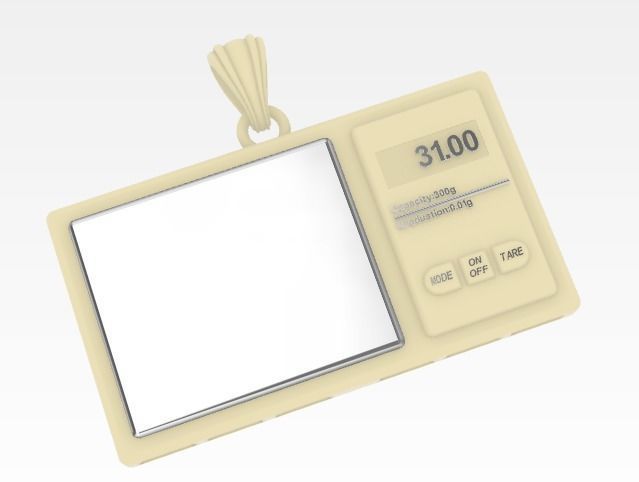 DIGITAL SCALES PENDANT 3D model 3D printable | CGTrader