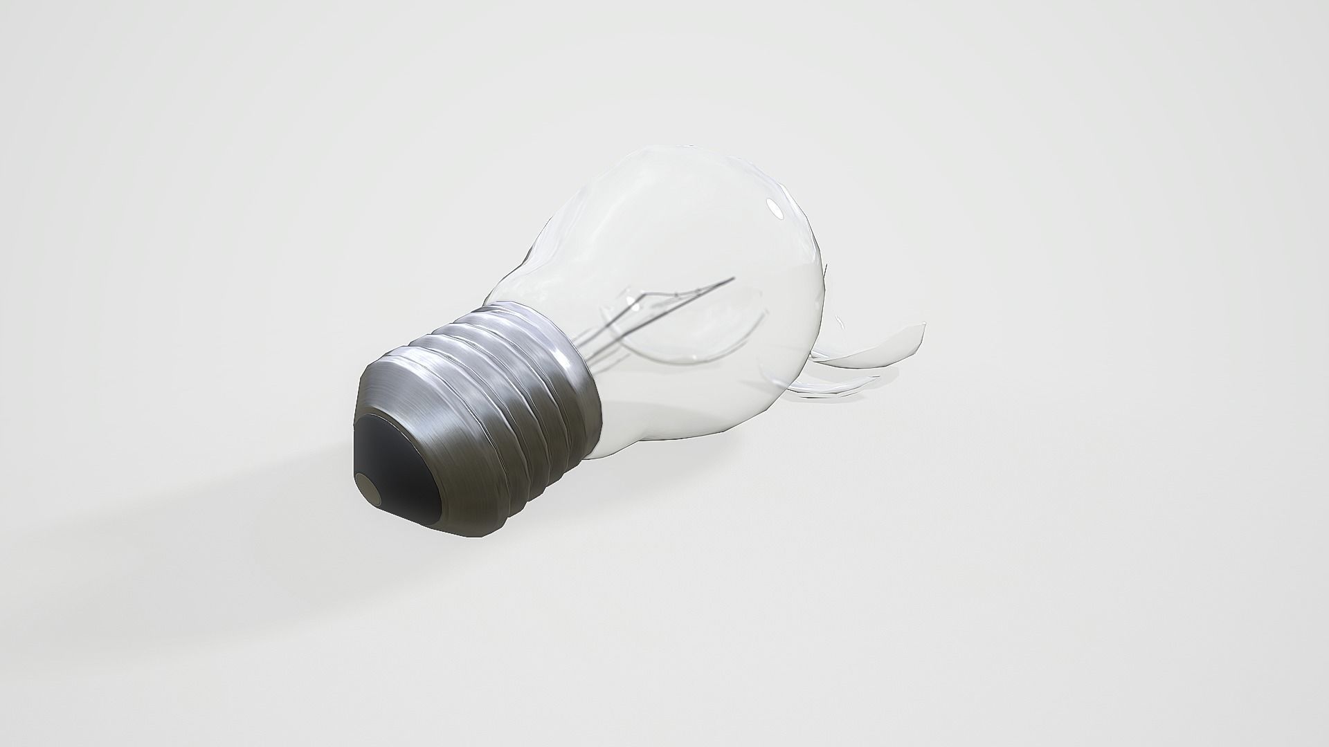 3D model Broken Light Bulb VR / AR / low-poly | CGTrader