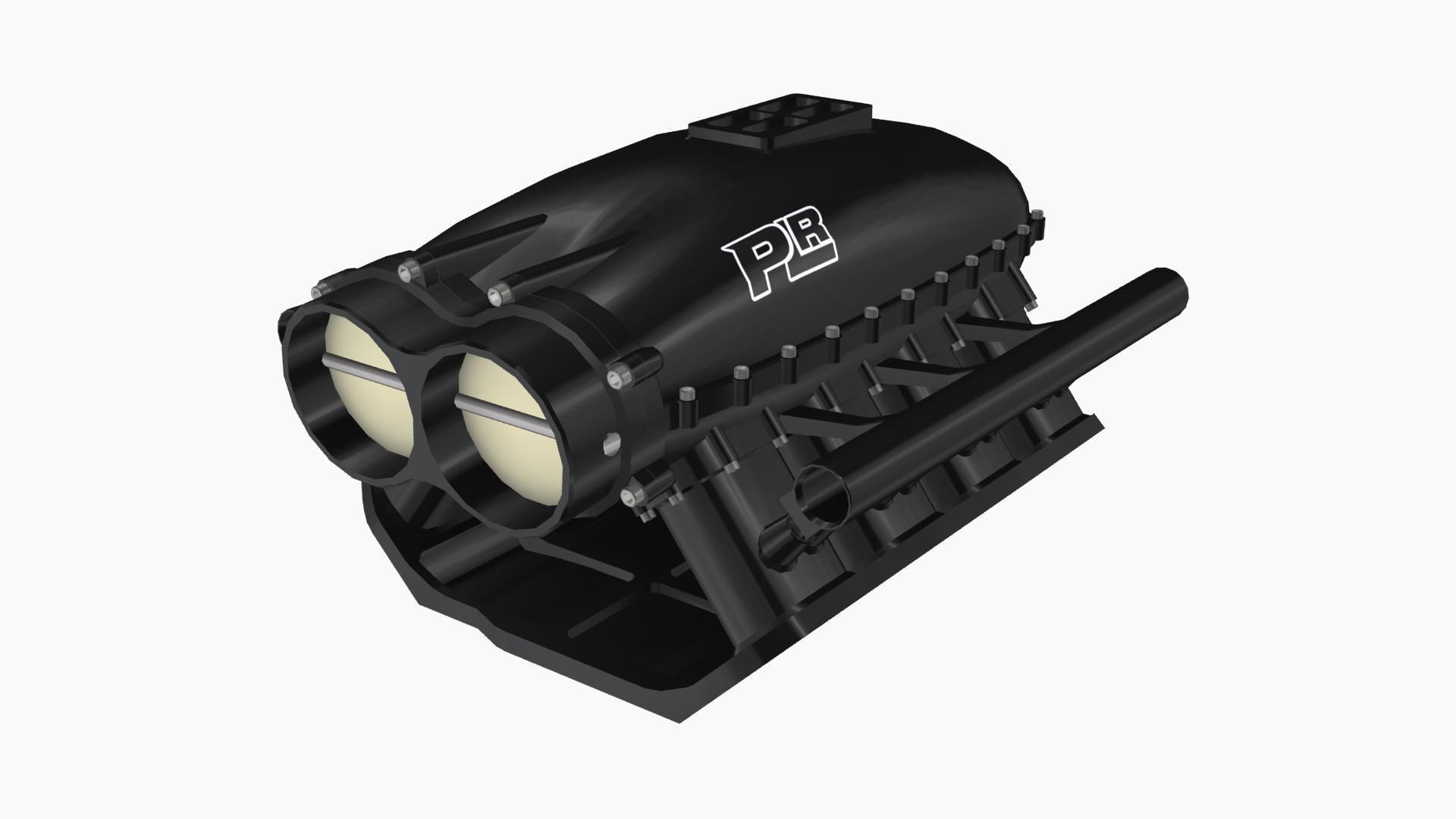 3D model Magnatron 481x billet intake manifold VR / AR / low-poly ...