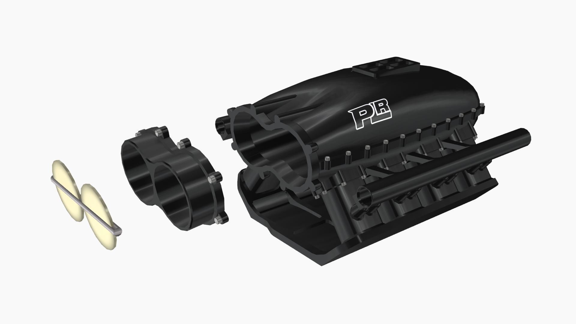 3D model Magnatron 481x billet intake manifold VR / AR / low-poly ...