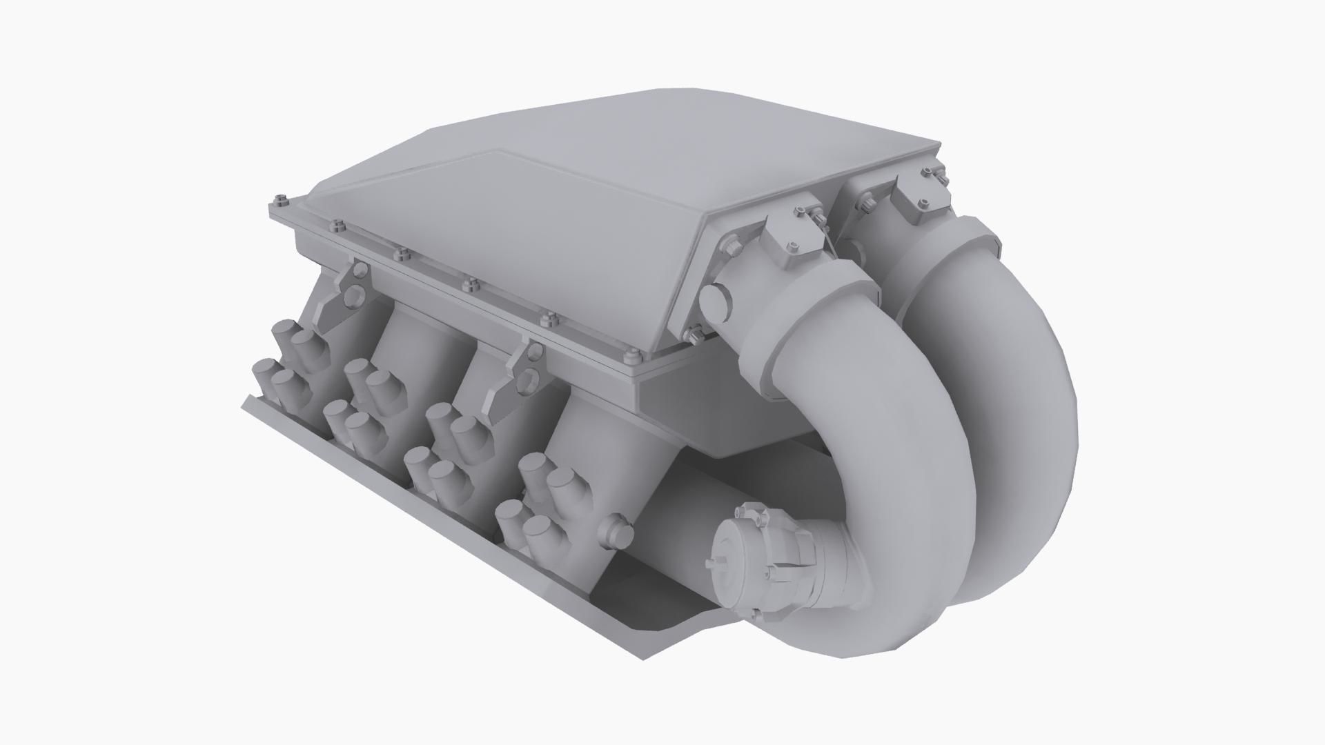 3D model Godzilla custom intake manifold VR / AR / low-poly | CGTrader