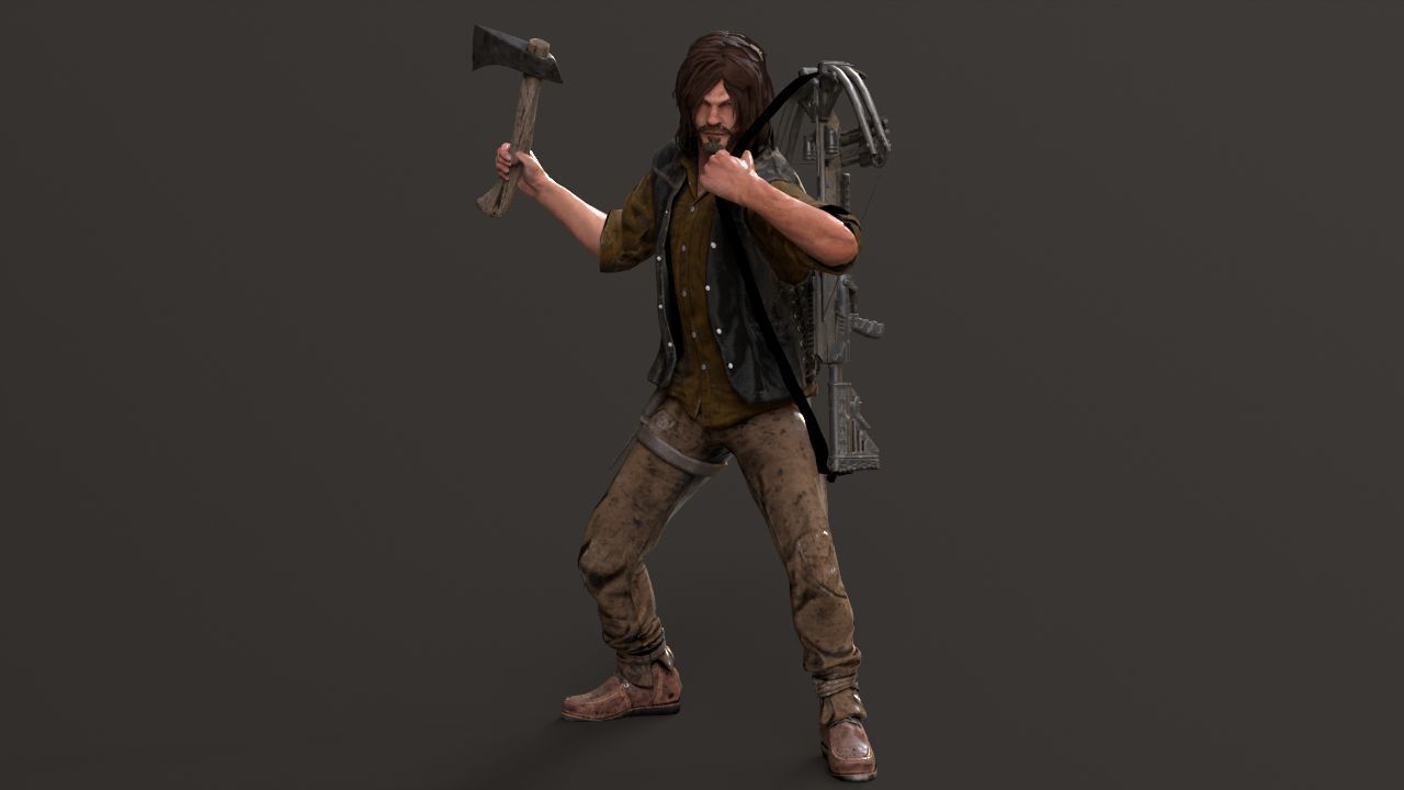 3D model Daryl Dixon Renderable PBR game ready VR / AR / low-poly ...