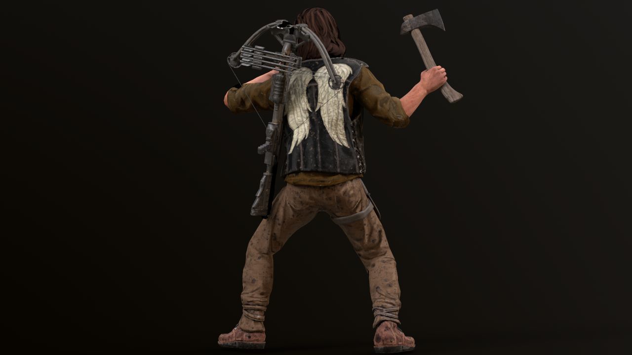 3D model Daryl Dixon Renderable PBR game ready VR / AR / low-poly ...